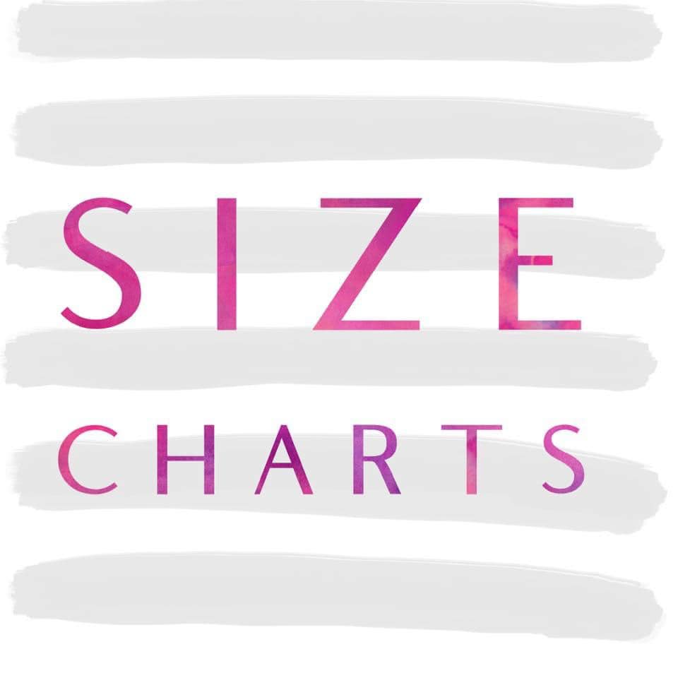 SIZE CHARTS – Spade's Boutique